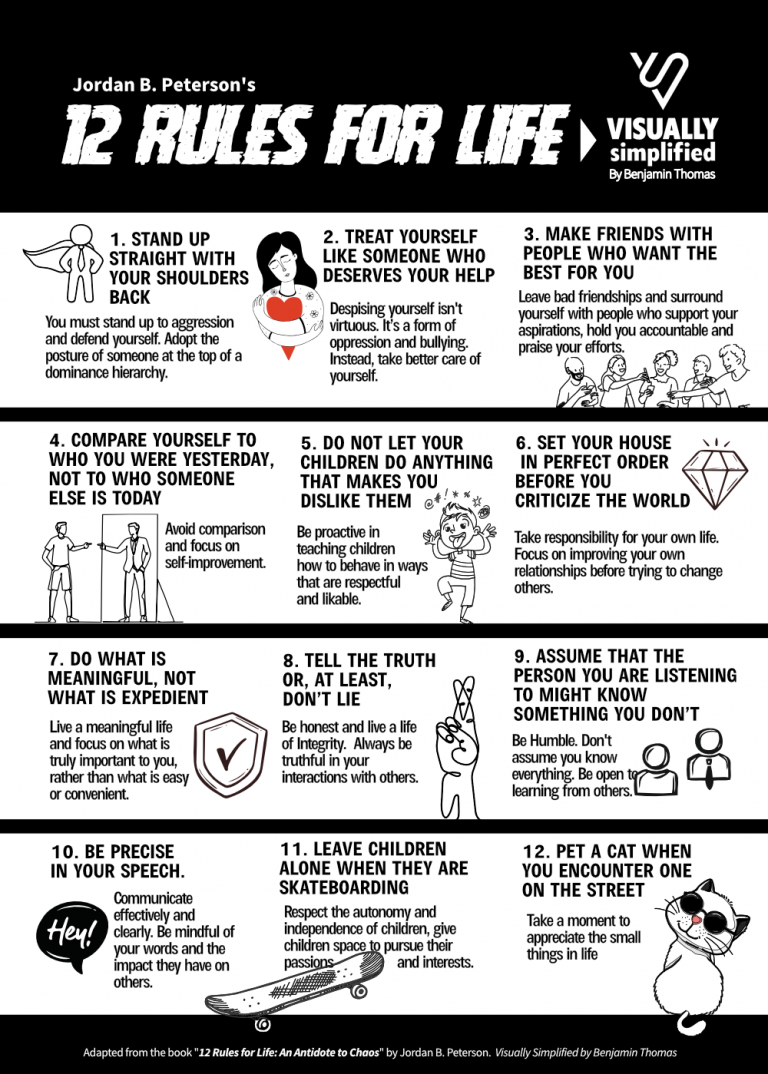 12 Rules for Life - Visually Simplified